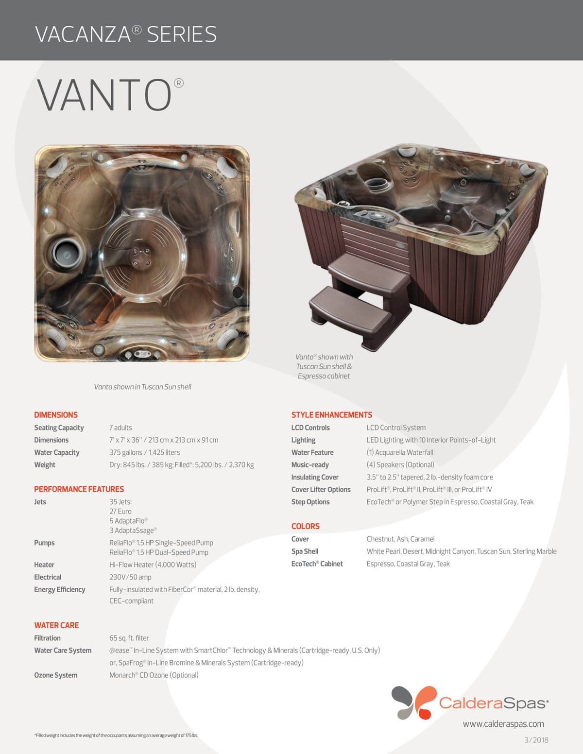 Product Spotlight - Vacanza Series Vanto Hot Tub